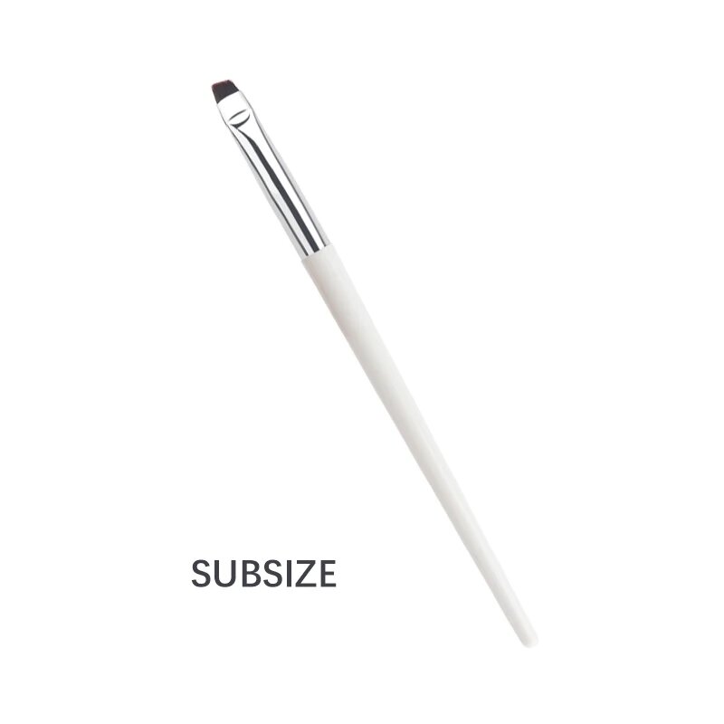 Кисть для подводки глаз, белая ручка, S Size