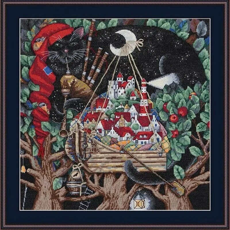 Набор для вышивания крестом, Древняя мелодия, Merejka K-03, Сделай своими руками, Вышивка, Подсчитал холст, Крестный комплект стежка