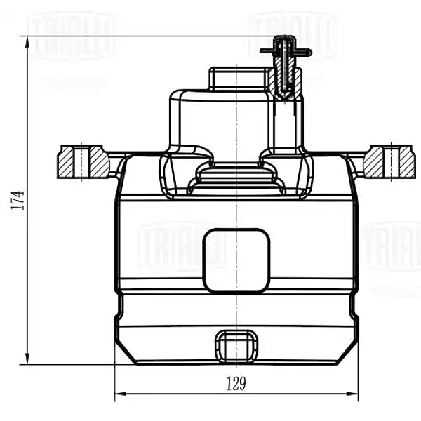 TRIALLI CF 800010 суппорт торм. для а / м geely coolray (18-) / belgee x50 (23-) перед. лев. d=57мм (cf 800010)