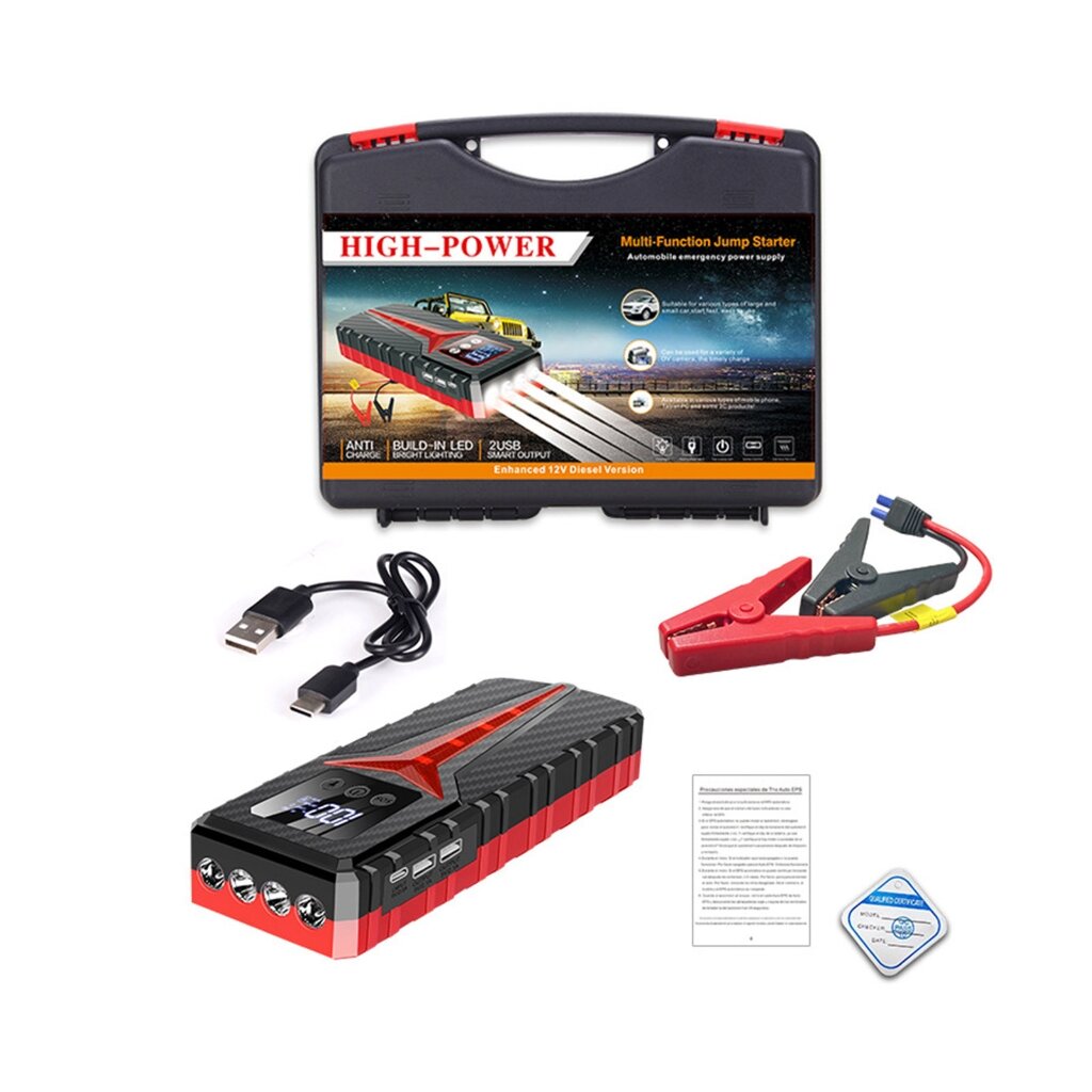 Специнструмент для авто, Автомобильный блок питания пускового устройства 229800 мАч, Зарядное устройство для аккумулятора