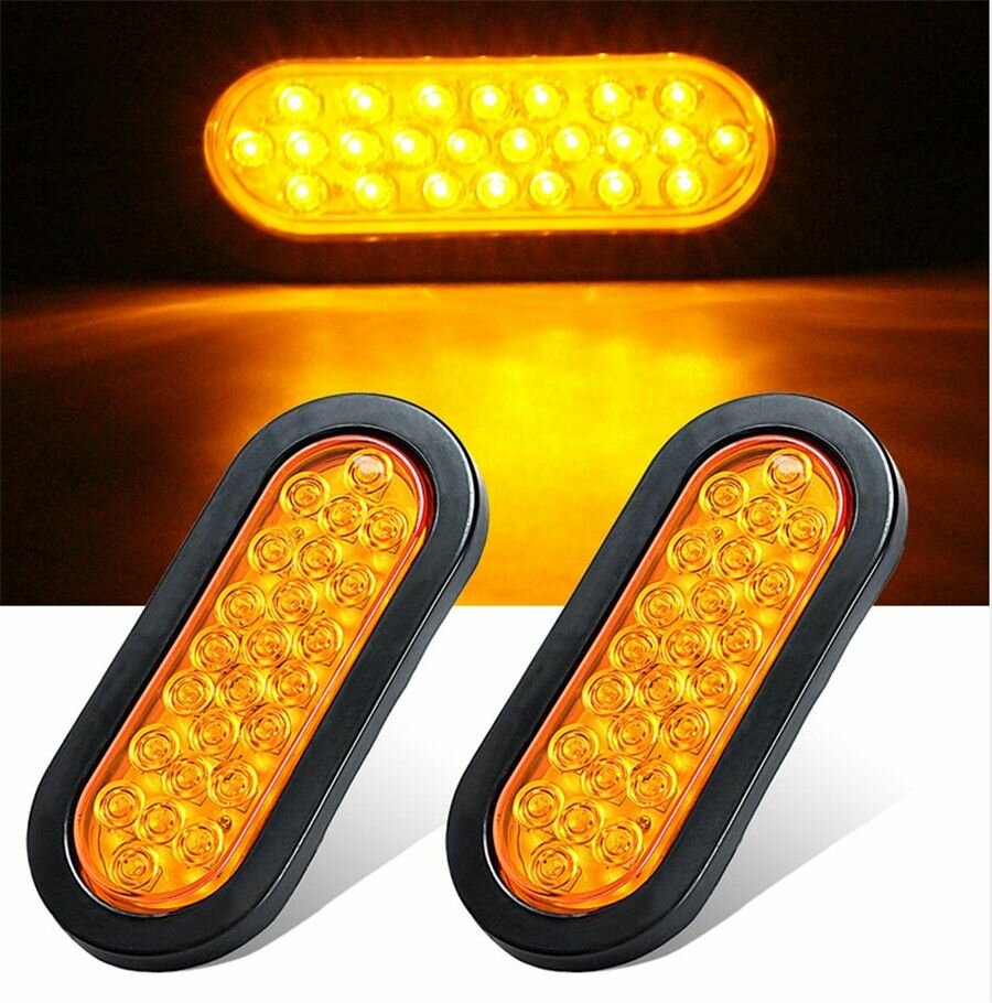 24 светодиодные боковые лампы (пара) желтые HL-N17