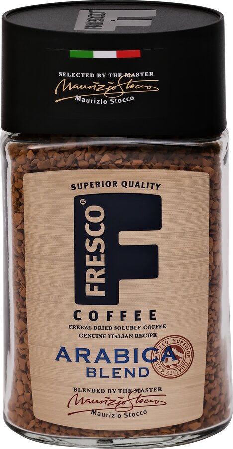 Кофе растворимый FRESCO Arabica Blend натуральный сублимированный, ст/б, 100г x 3 упаковки