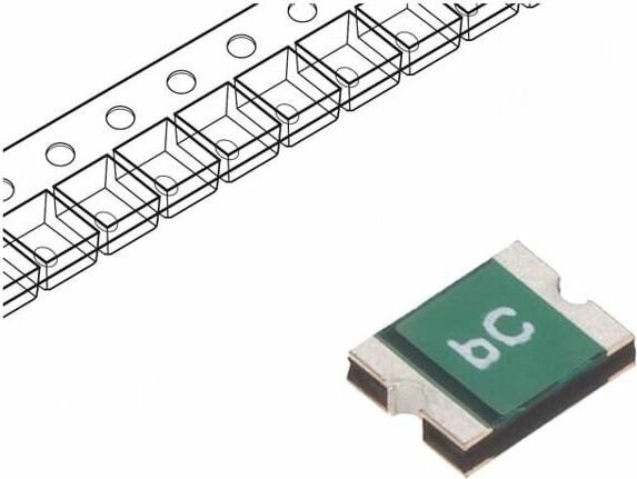 Резистор BEL GROUP 0ZCH0005FF2E Предохранитель полимерный PTC 50мА Iмакс 10А Корп 1210 0ZCH 1шт