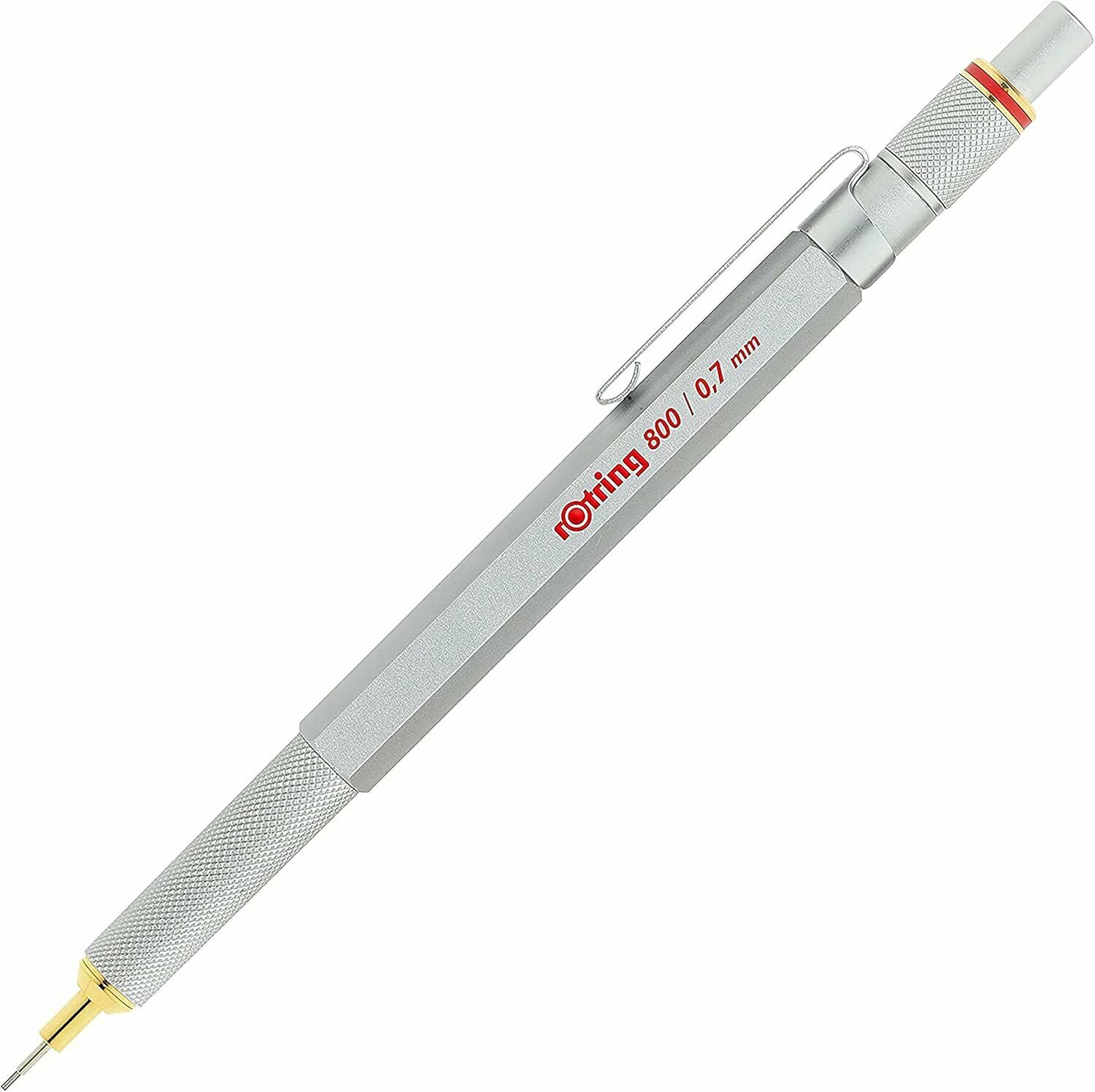 Карандаш механический Rotring 800 с грифелем 0.7мм серебристый (1904448)