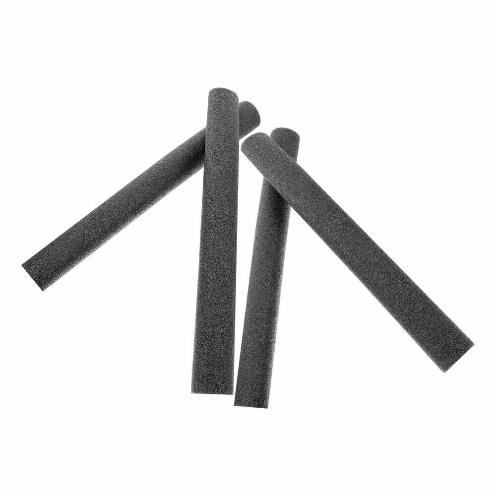 Комплект из 4 черных пенополиэтиленовых теплоизоляционных чехлов для труб, для защиты и предотвращения повреждений