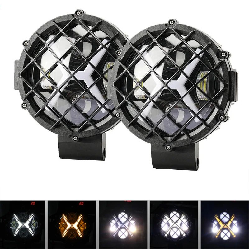 2шт. 7" Светодиодная Фара для Внедорожника, Цвет: 2PCs X