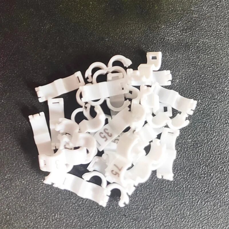 Кольца для птиц JIECARE 10 шт. Белый, 4mm, white