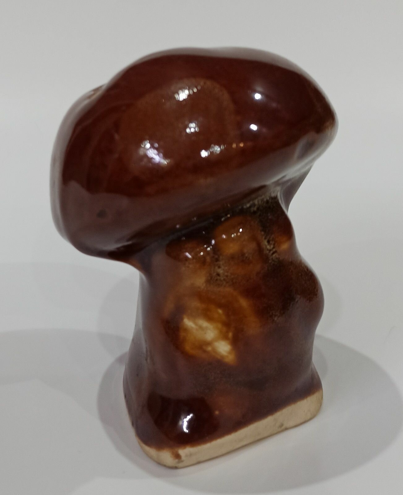 Гриб солонка, обливная керамика