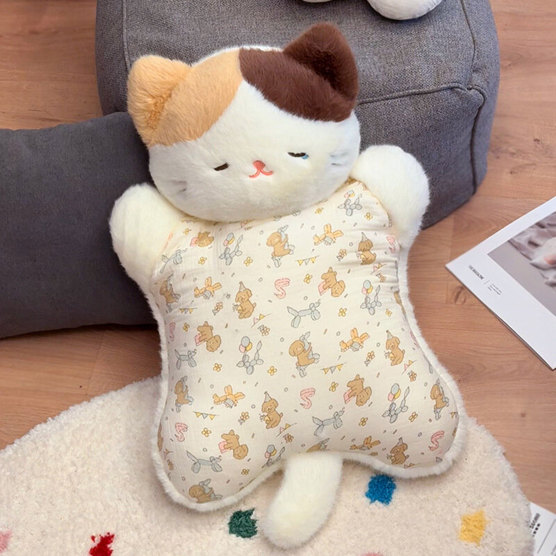 Мягкая подушка-мешок в виде овечки, плюшевые игрушки в виде тюленя и слона, подушка для сна для девочек, антистрессовая и утешительная кукла.