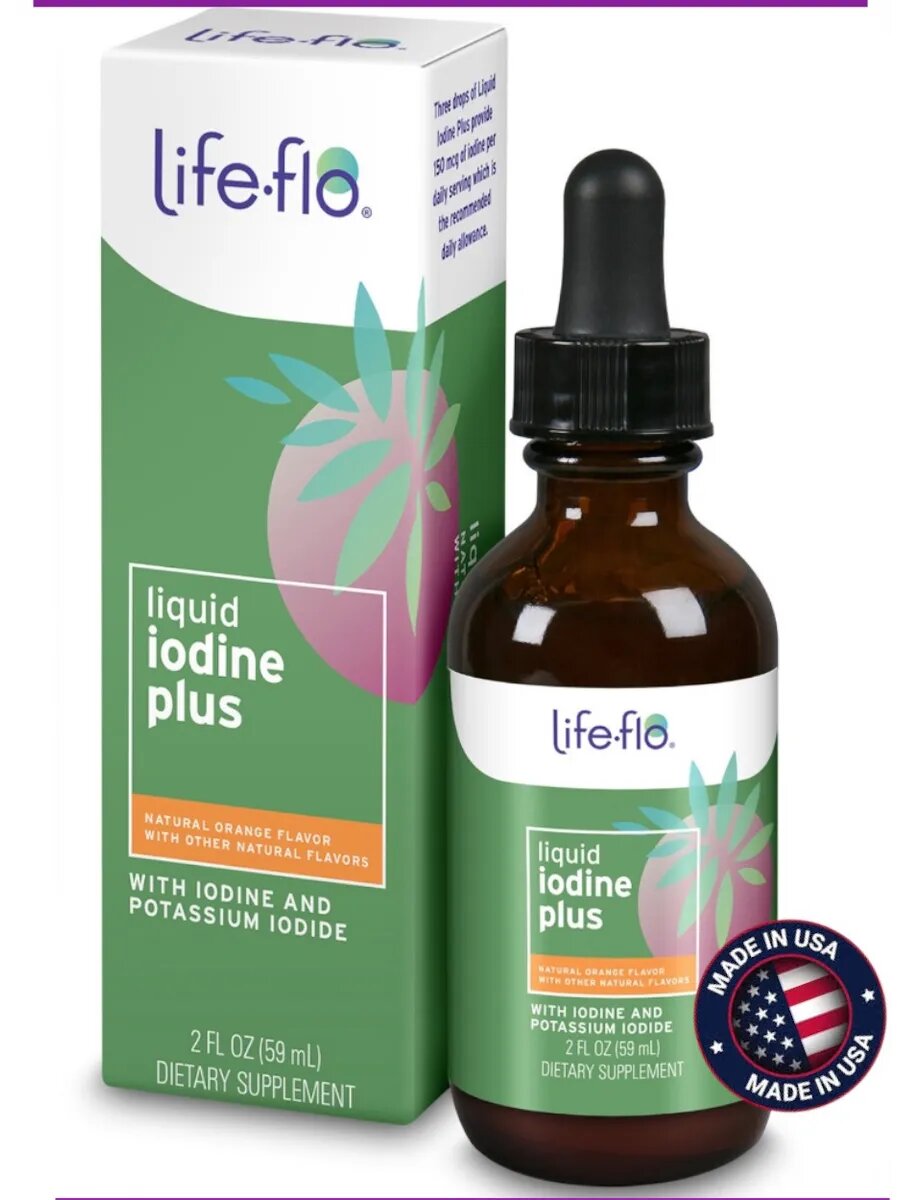 Жидкий йод в каплях Liquid Iodine Plus Liquid Drops