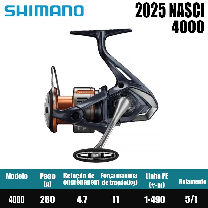 Спиннинговая катушка Shimano Nasci 2025 4000