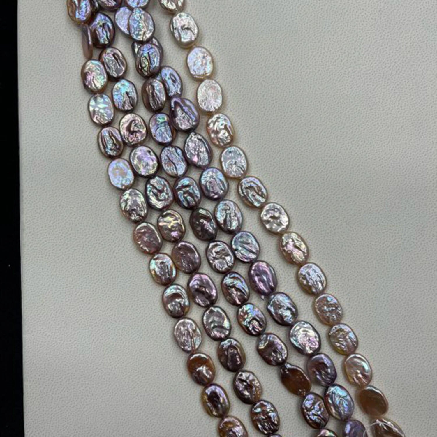 Фиолетово-оранжевый натуральный пресноводный жемчуг 11x14-12x15 мм, круглый, для ожерелья purple