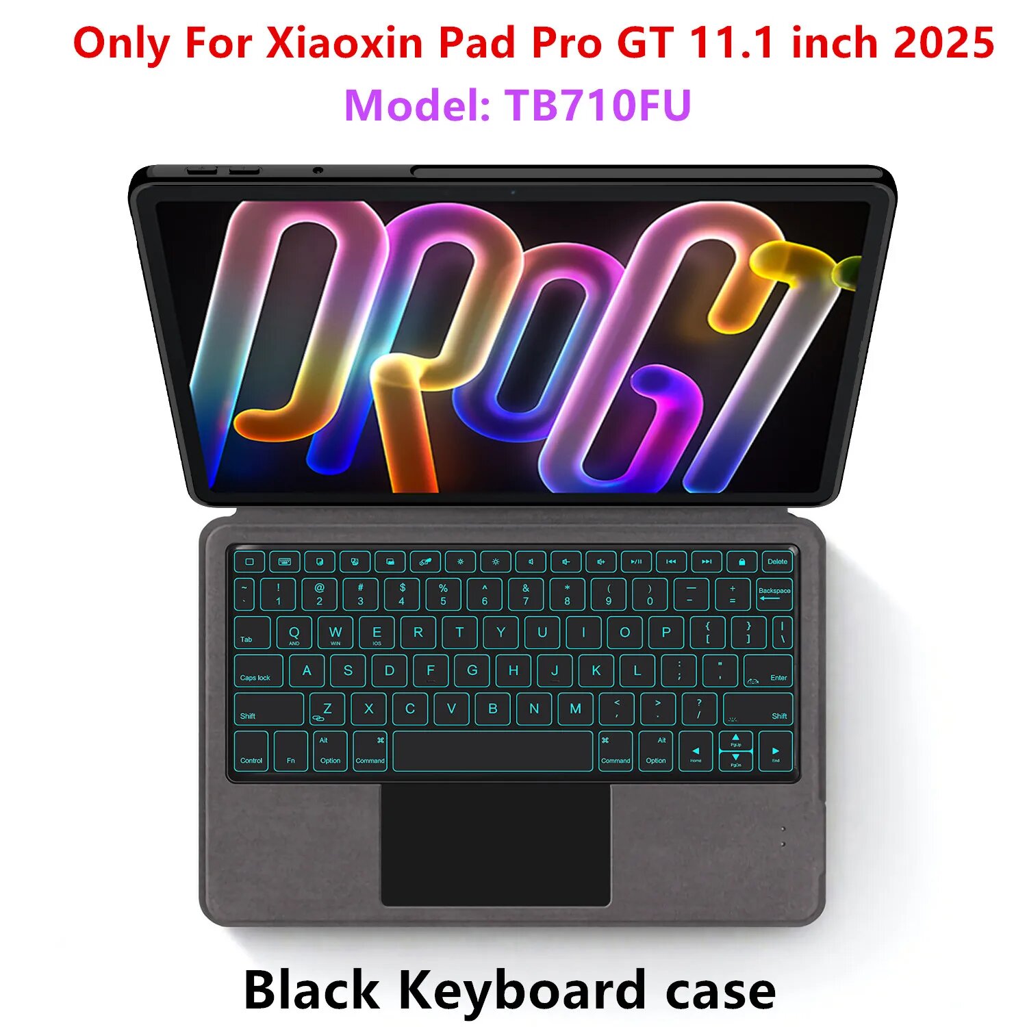 Lenovo Xiaoxin Pad Pro GT 11.1" Magic Keyboard Case Black keyboard case, English-Russian