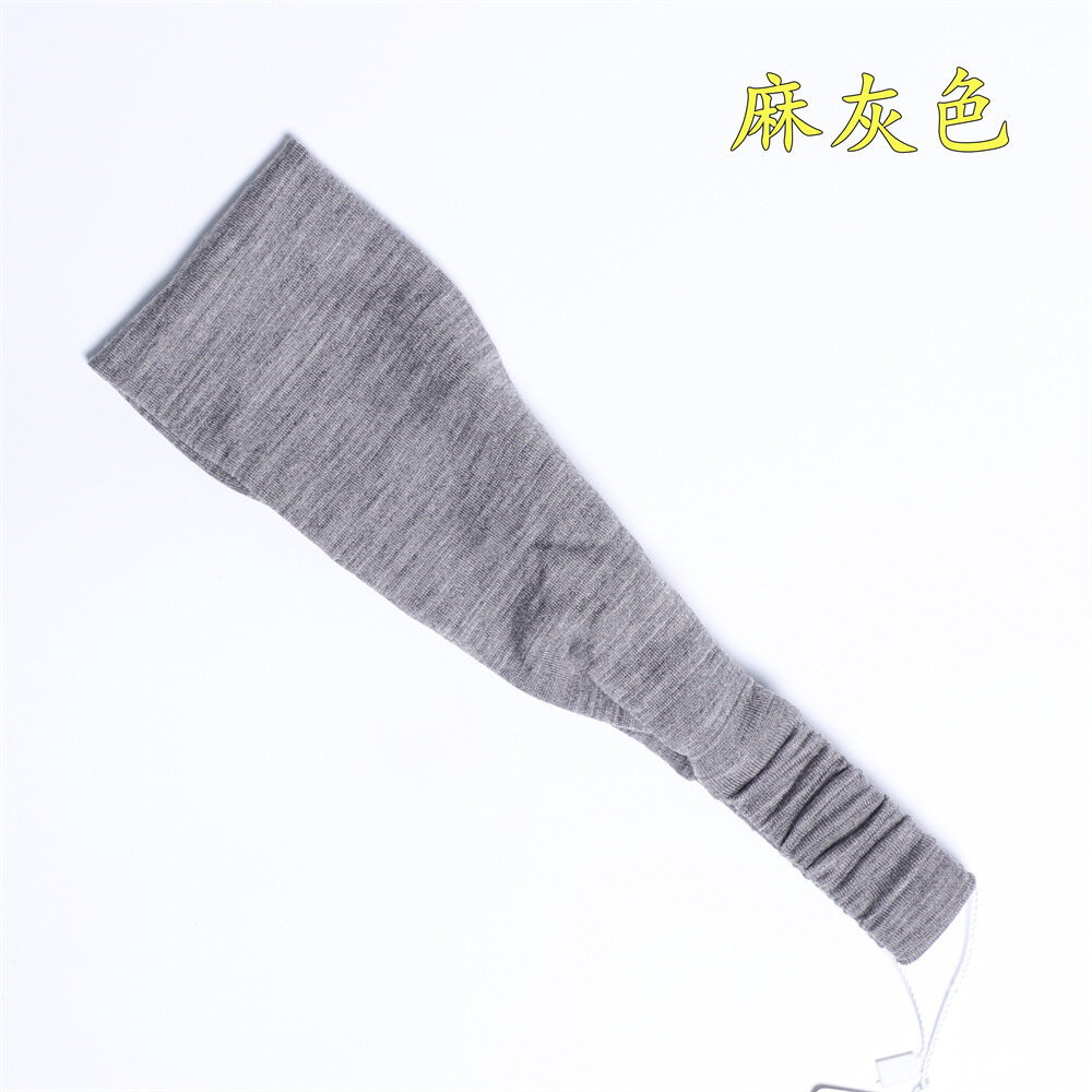 Повязка на голову из мериносовой шерсти для женщин, спортивная повязка, впитывающая пот, для бега на открытом воздухе, узкая повязка для йоги и походов, устойчивая к поту H12