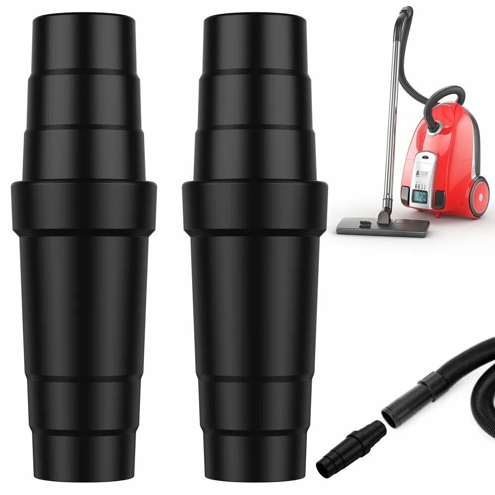 Универсальный переходник для насадок и труб на пылесос. Телескопический адаптер,31.5 и 44 мм на пылесос для подсоединения трубки и щетки,2шт