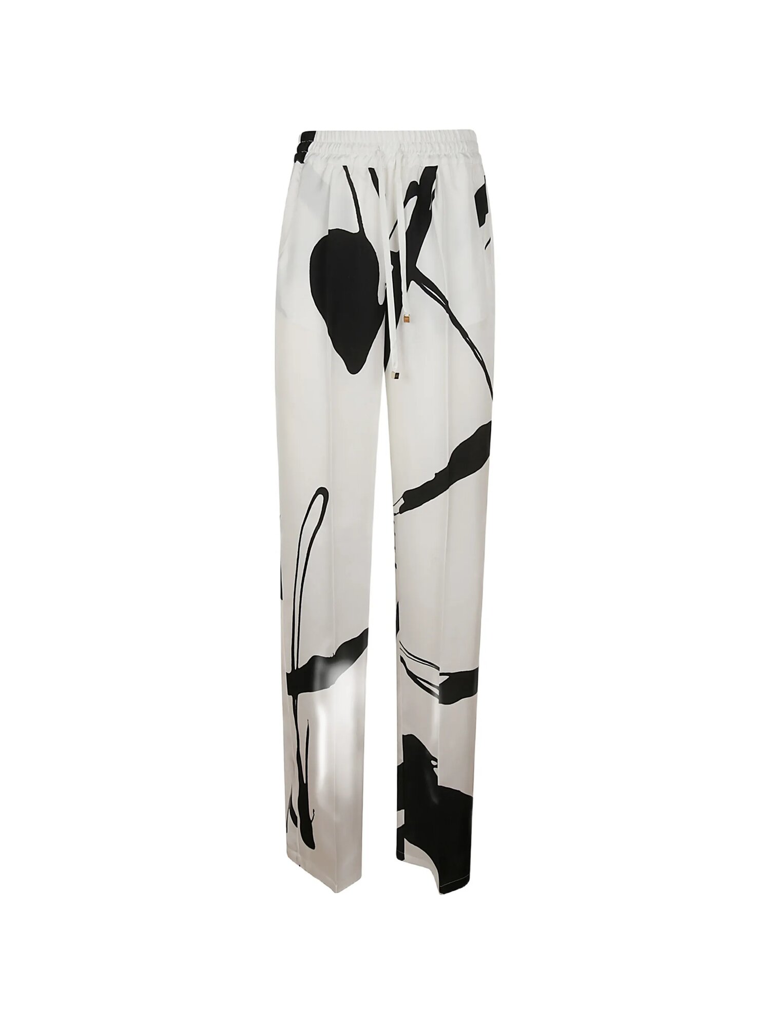 Брюки Abstract-print silk trousers