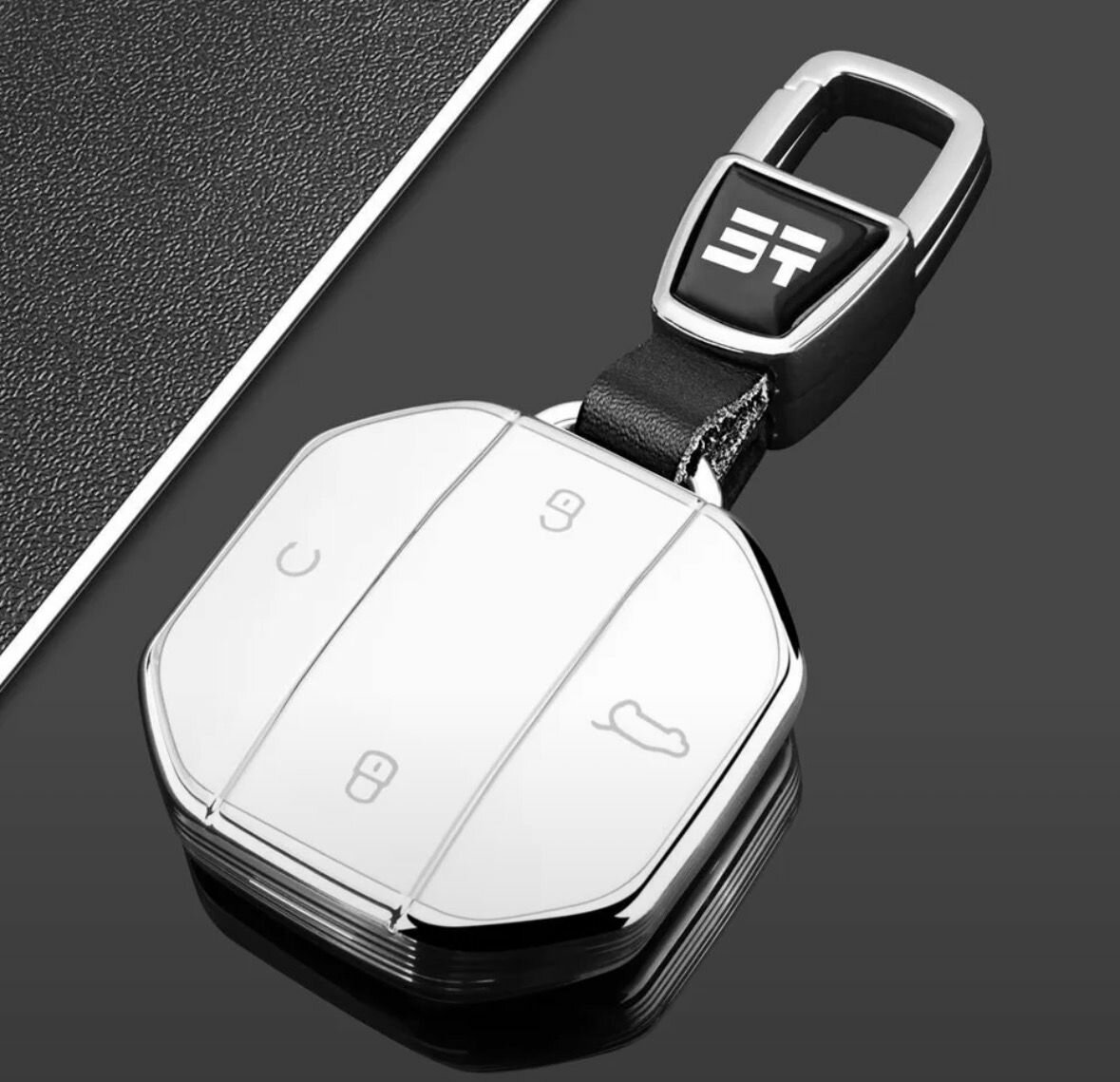 Чехол на ключ Jetour Traveller T1 TPU White