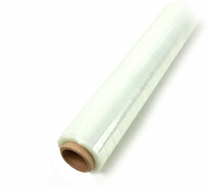 Стрейч пленка пакполимер первый сорт прозрачная 180 1180гр 20мкм