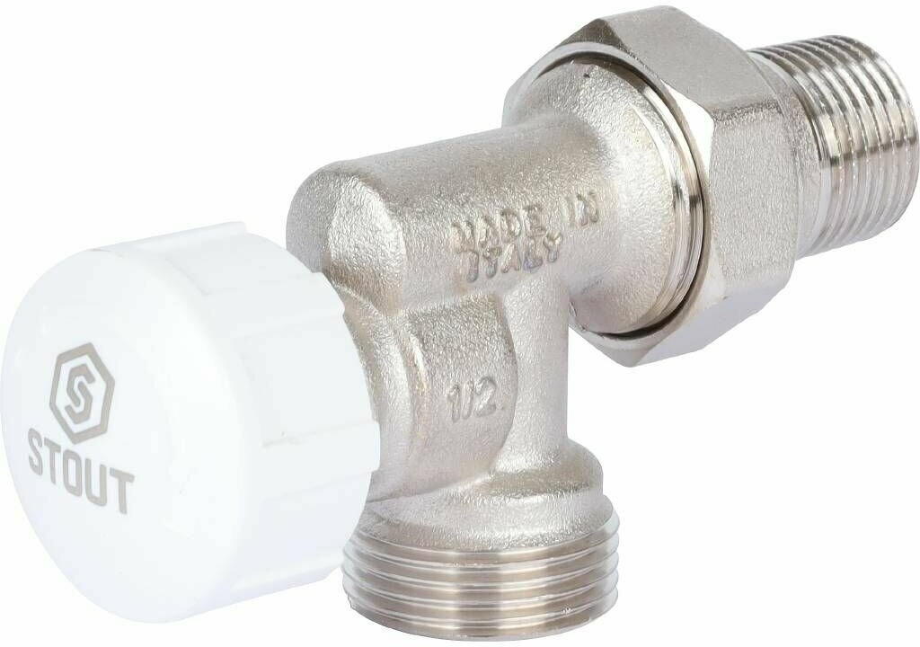 Клапан термостатический осевой, STOUT SVT-0005-100015 1/2" х 3/4"ЕК