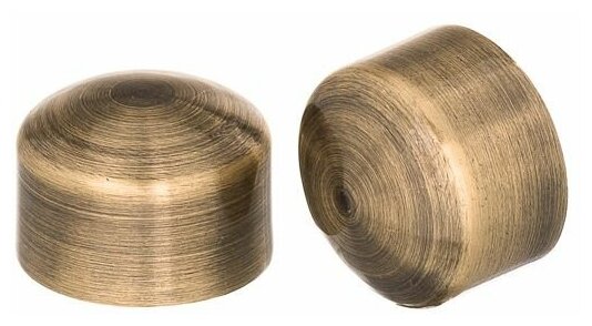 Наконечники для карниза OLEXDECO «Заглушка» для труб диаметром 19 мм. Антик