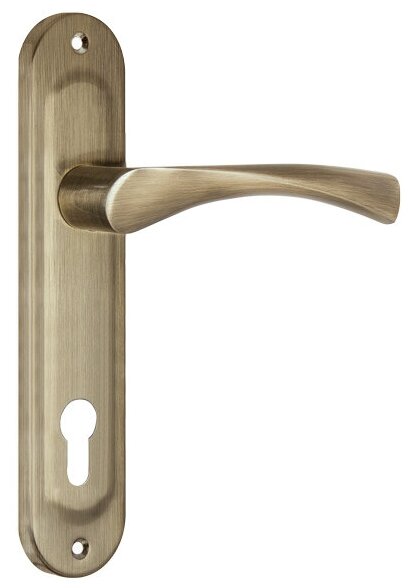 Ручка на планке Punto (Пунто) HANDLE90. CRONA.18-85 (P90 8518 CRONA) AB бронза