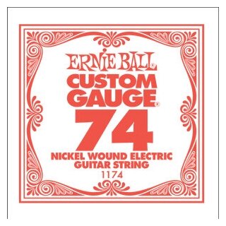 Одиночная струна для электрогитары Ernie Ball 1174 Custom Gauge 74