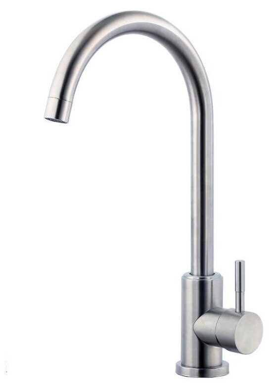 Смеситель для кухонной мойки с высоким поворотным изливом Fashun A54009-A из нержавеющей стали