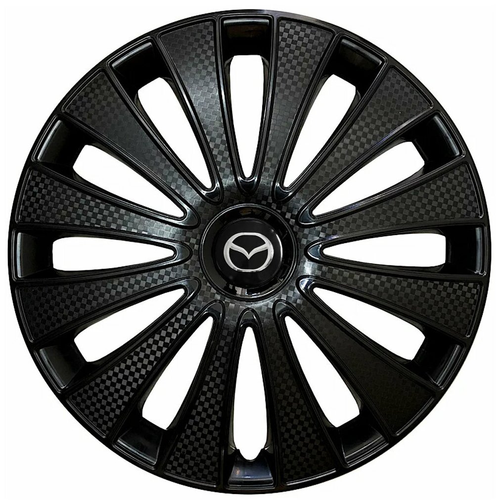 Автомобильные колпаки на диски МАЗ ГМК черная R14", в комплекте 4 колпака