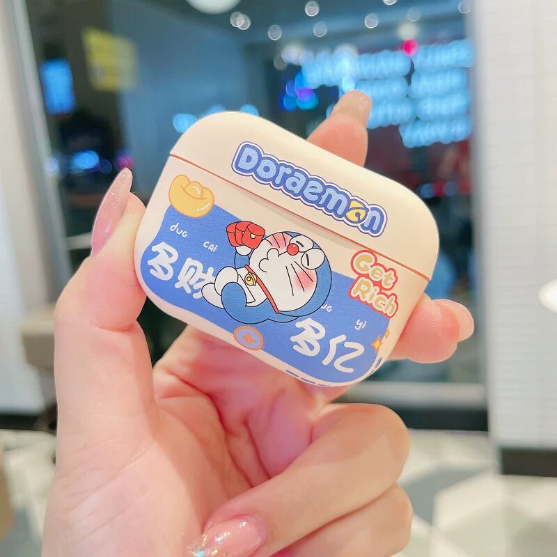 Силикон Чехол для Miniso K66 Pro 2 LK88 Pro LK88 TWS Наушников Bluetooth Чехол Мультяшный Анти-удар Дораэмон Кот
