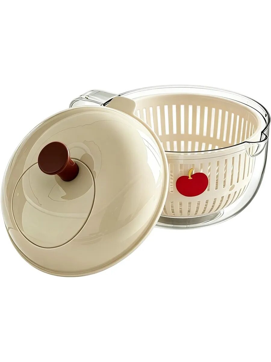 Двухслойная машина для сушки овощей salad spinner