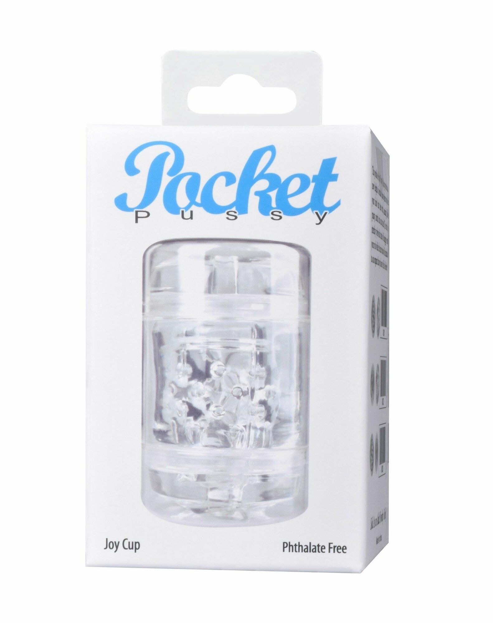 Прозрачный двусторонний мастурбатор Joy Cup - вагина и рот, прозрачный