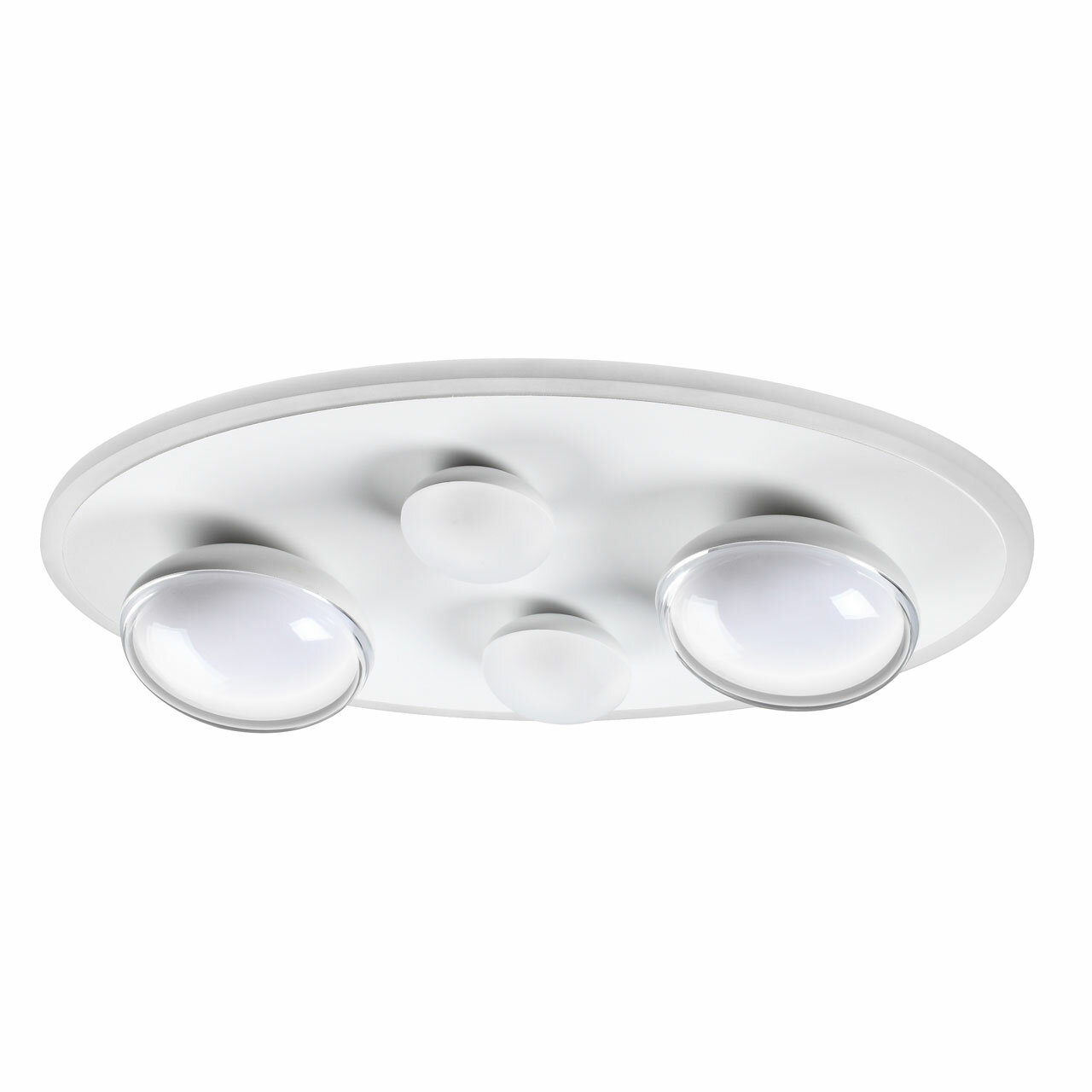Светильник потолочный, люстра светодиодная RegenBogen Клауд 410010504, 30W LED 3000-6000К, цвет: белый, пульт в комплекте