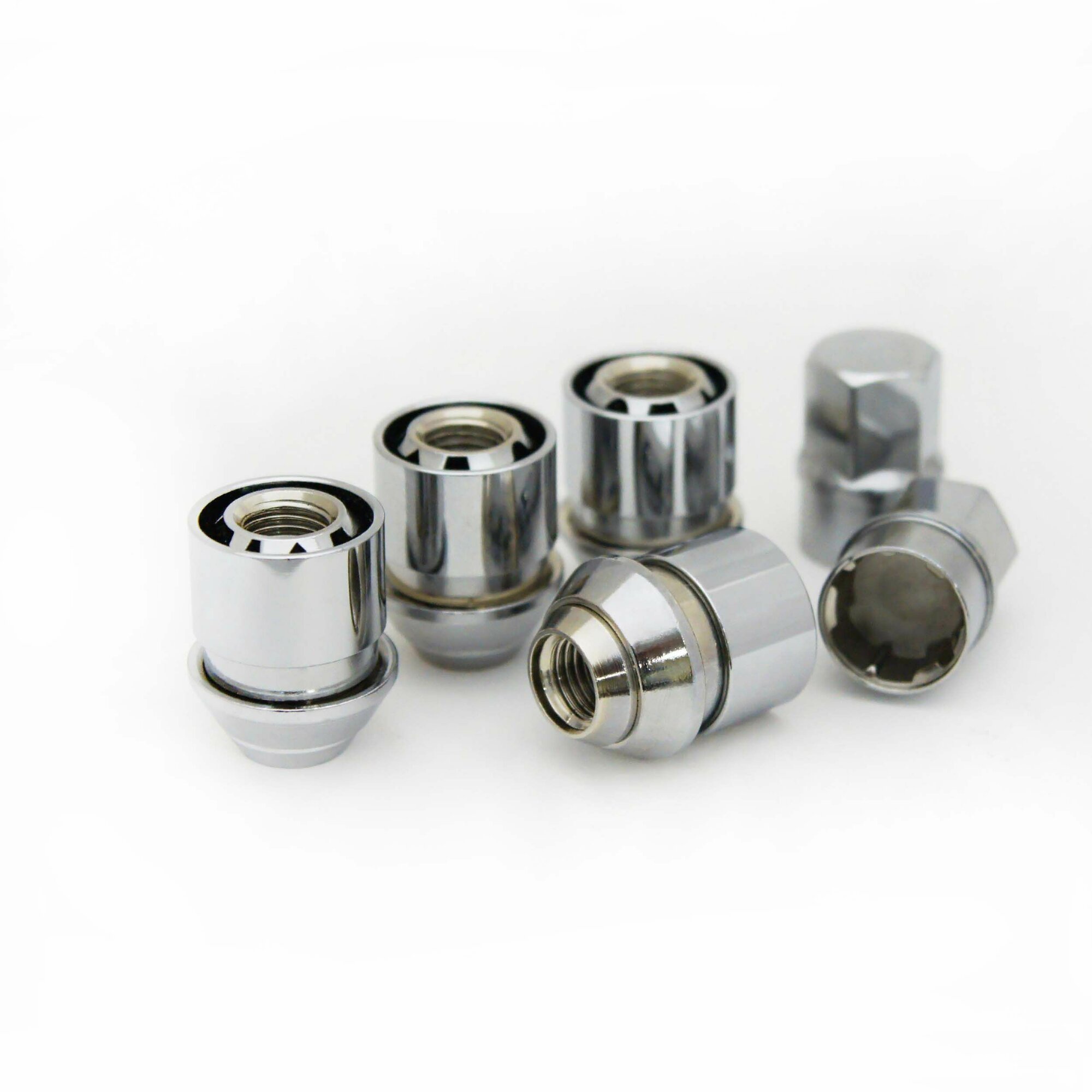 Комплект секретных гаек M12x1,5 Конус вращающийся, вращающееся кольцо, открытая, ключ 19 мм Форд