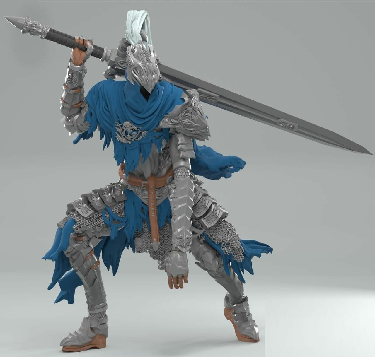 Арториас Путник Бездны, 75мм - Dark Souls, Дарк Саулс, под покраску