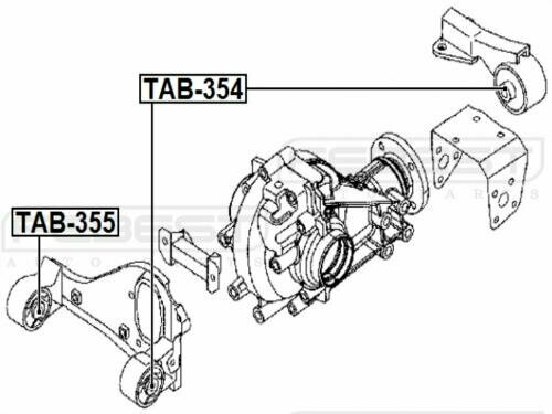Сайлентблок подушки дифференциала toyota rush daihatsu Febest TAB355 Daihatsu: 51205B4010. Toyota: 51205-B4010 Toyota