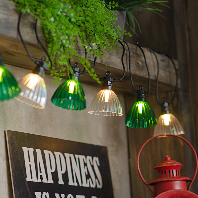 Гирлянда из лампочек Flower Party Lights 5 м, 10 ламп, теплые белые LED, черный ПВХ, соединяемая, IP44, Winter Deco, ECO-010-LS1-BMWW-A