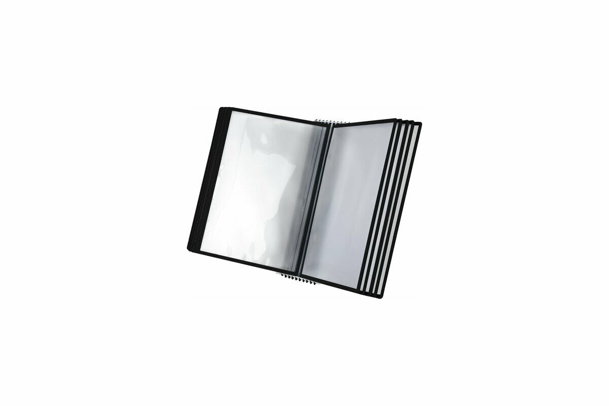 Staff настольная/настенная демосистема на 10 панелей с черными А4 панелями для презентаций