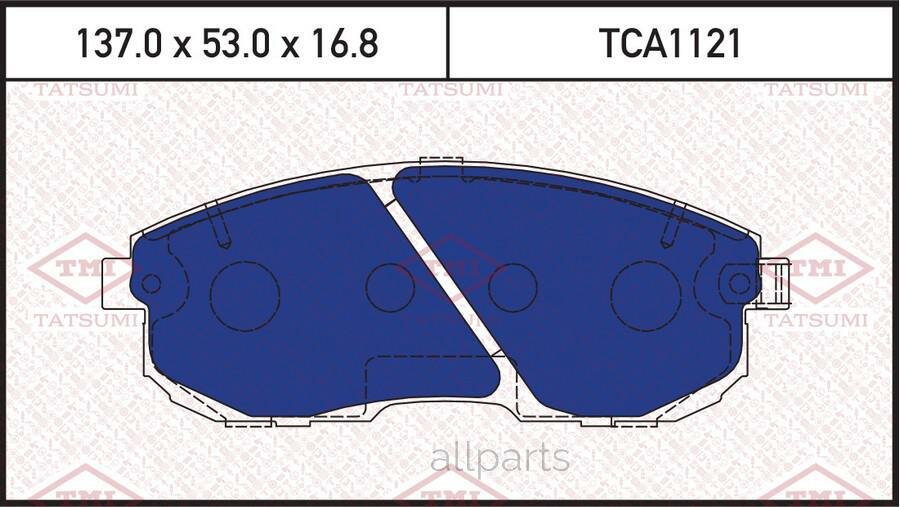 TATSUMI TCA1121 Колодки тормозные дисковые передние