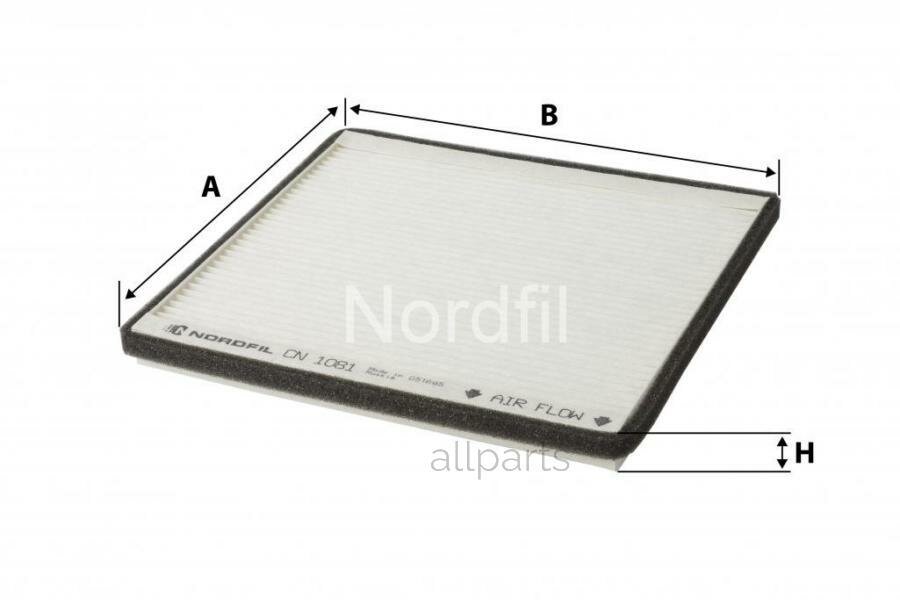 NORDFIL CN1081 Фильтр салона Subaru Legacy III Outback II Toyota RAV4 II Yaris