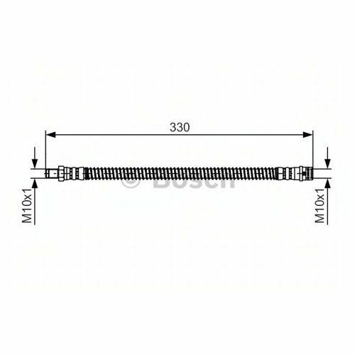 Шланг тормозной Bosch 1987481394 для Mercedes C-CLASS C204, S204, W204, E-CLASS A207, C207, GLK-CLASS X204,