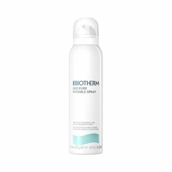 Biotherm Антиперспирант-спрей Deo Pure Invisible 48 часов, с успокаивающим комплексом, без спирта, 150 мл (из Финляндии)