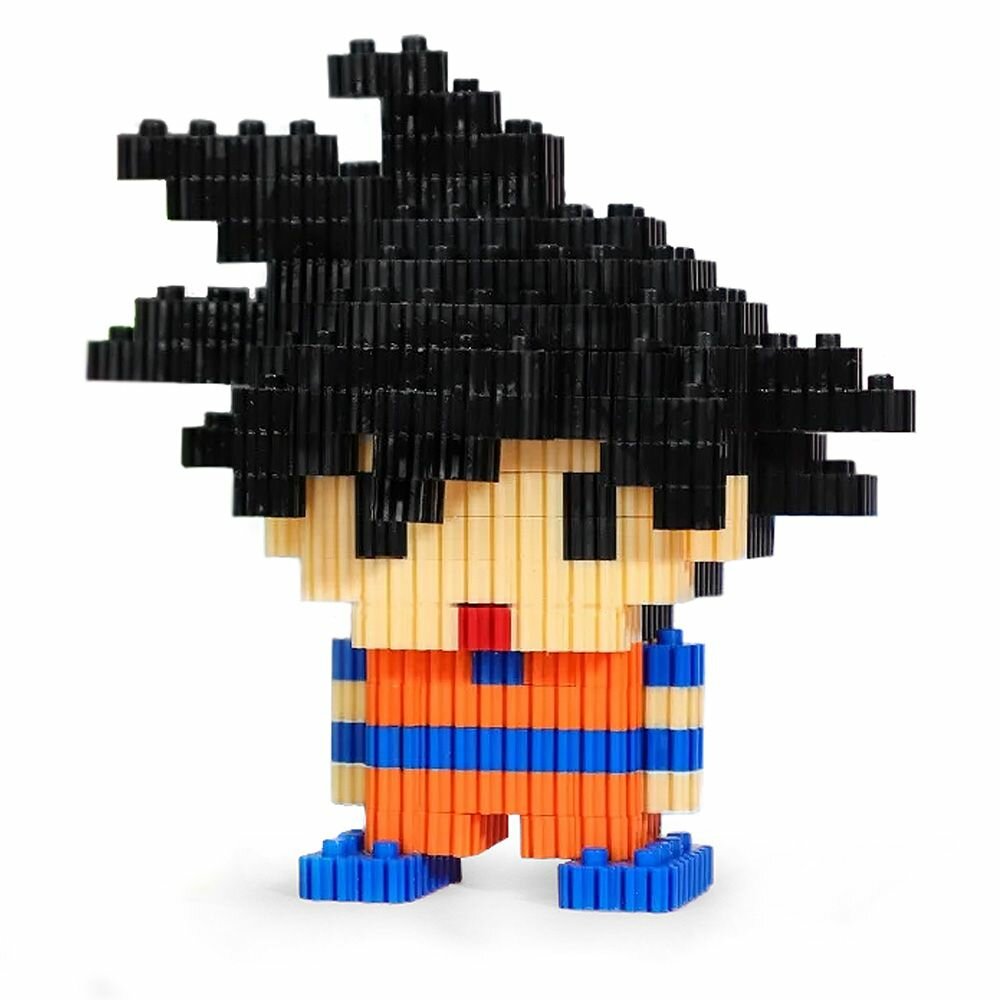 3D Конструктор MAGIC BLOCKS: Гоку / Dragon Ball, фигурка из мини-блоков / 405 деталей