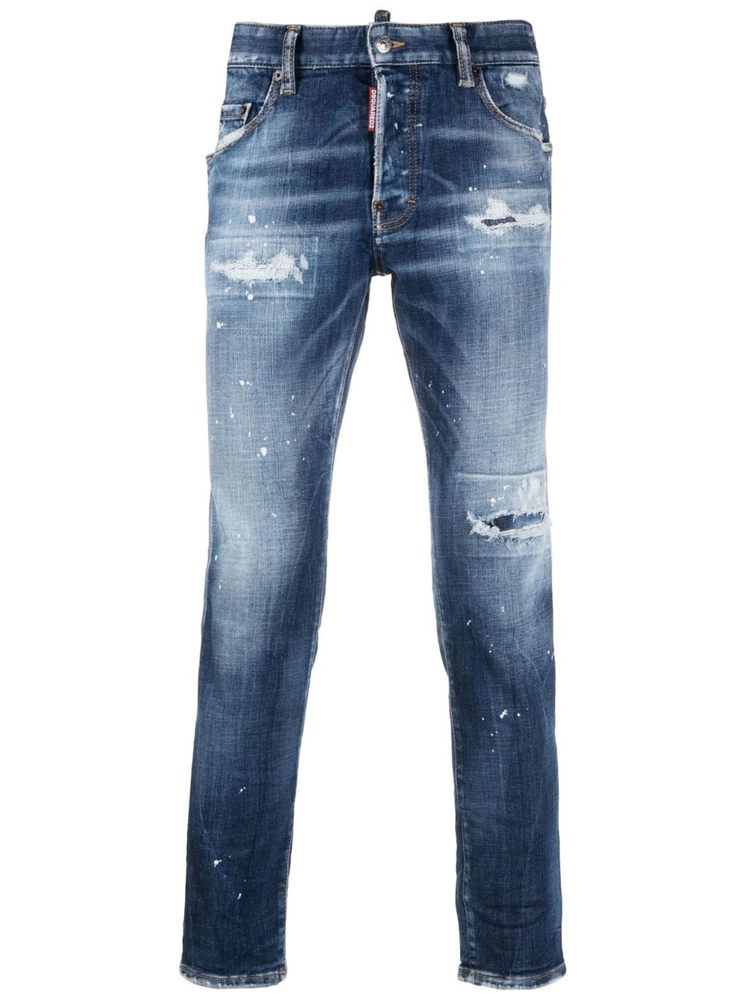 Джинсы скинни DSQUARED2 Distressed skinny jeans