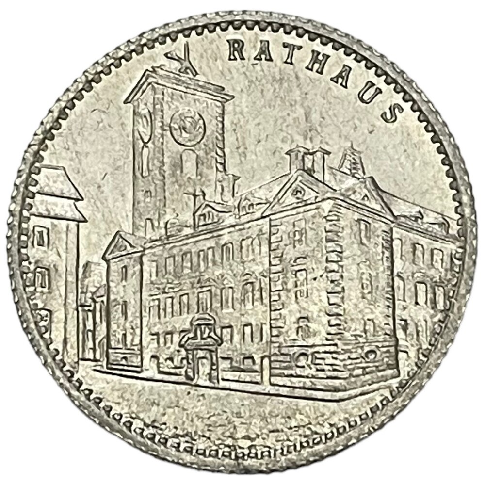 Германия, Регенсбург 1 марка 1922 г. (Трамвайный токен - Ратуша)