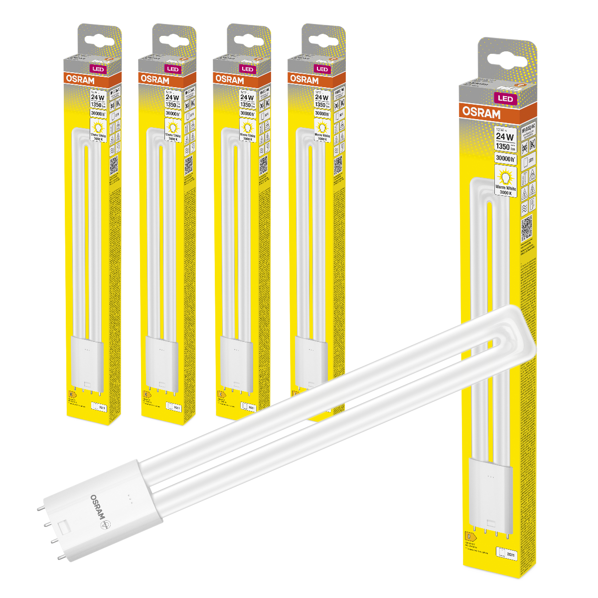 Лампа светодиодная OSRAM LED Dulux Special, 1350лм, 12Вт, 3000К теплый свет, Цоколь 2G11
