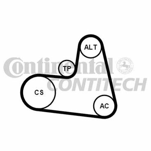 Комплект ремня поликлинового Contitech 6PK1217K1