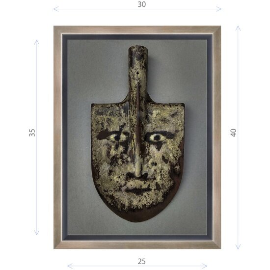 Картина Декор Депо Константина Малютина Лопата 4 Матовый холст в раме 40х30 см