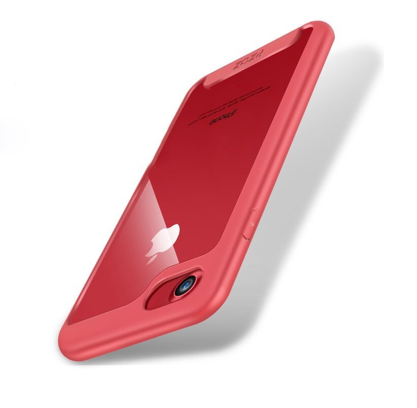 Чехол-бампер MyPads для iPhone 7 4.7 PRODUCT RED Special Edition ультра-тонкий силиконовый с закаленным стеклом на заднюю крышку телефона красный