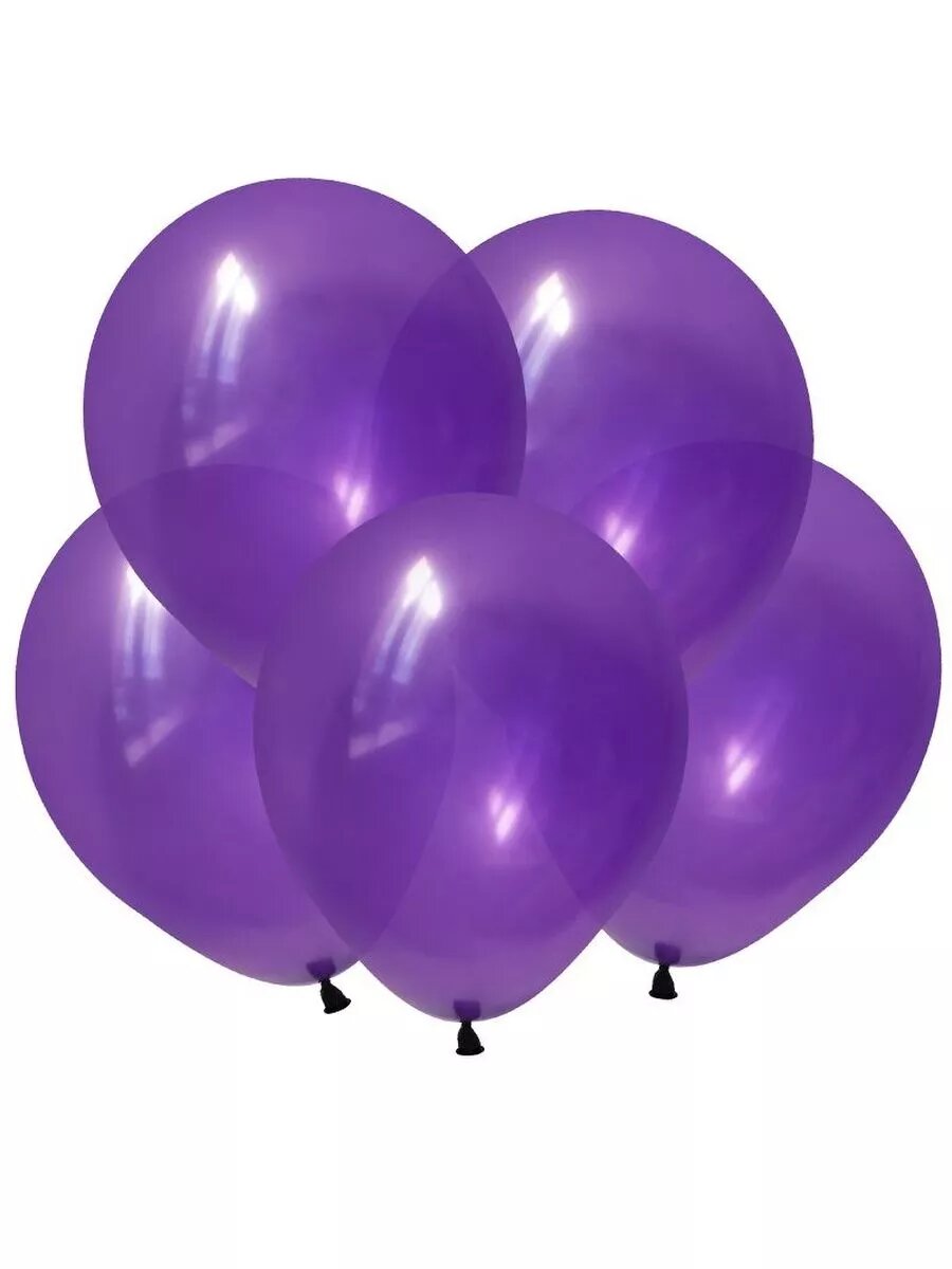 Фиолетовый, Пастель / Purple, латексный шар (12"/30 см ) 100 шт. / Веселый праздник