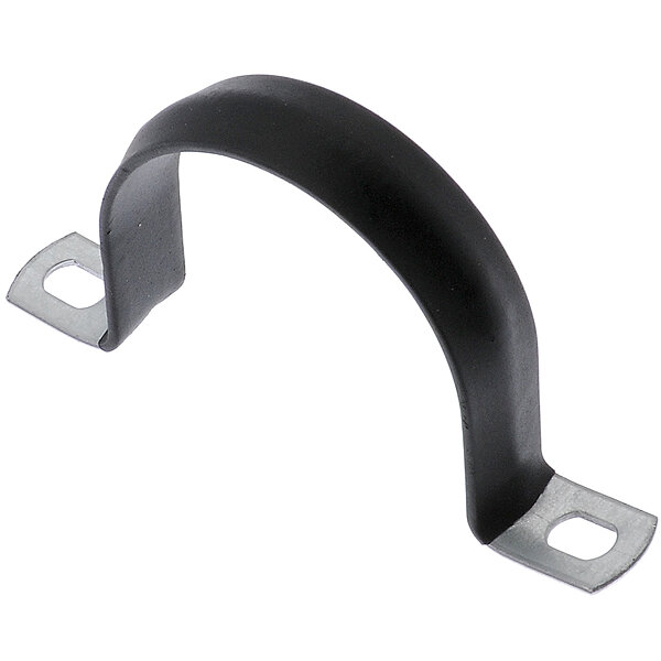 Скоба СМД-П металлическая оцинкованная 48-50мм в полимерной изоляции, 2 лапки (Fortisflex) (50 шт. в наборе)